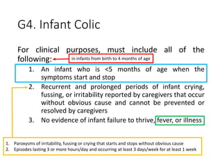 Paediatric Rome iv criteria | PPTX