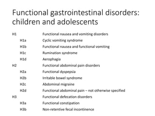 Paediatric Rome iv criteria | PPTX