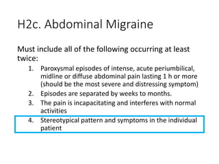 Paediatric Rome iv criteria | PPTX