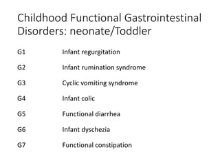 Paediatric Rome iv criteria | PPTX