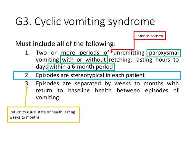 Paediatric Rome iv criteria