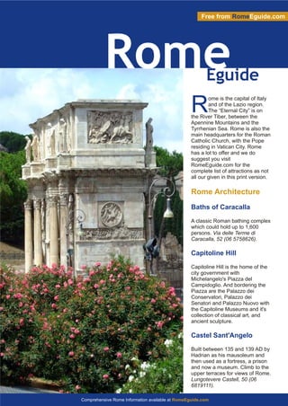 Rome travel-guide | PDF