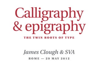 Calligraphy and Epigraphy | PDF