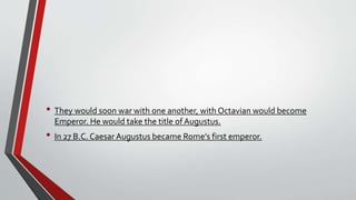 Rome and the byzantine empire pp | PPT