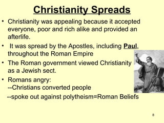 Rise of Christianity - Rome Notes #4 | PPT | Judaism | Religion ...