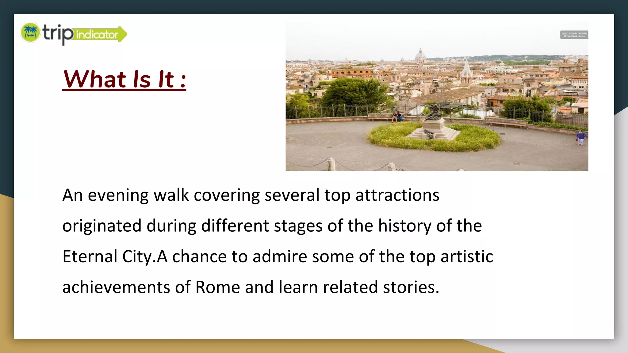 Rome city tour guide | Trip Indicator | PPT | Free Download