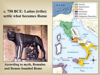 Rome, From Village To Empire | PPTX | Europe Travel | Travel Locations