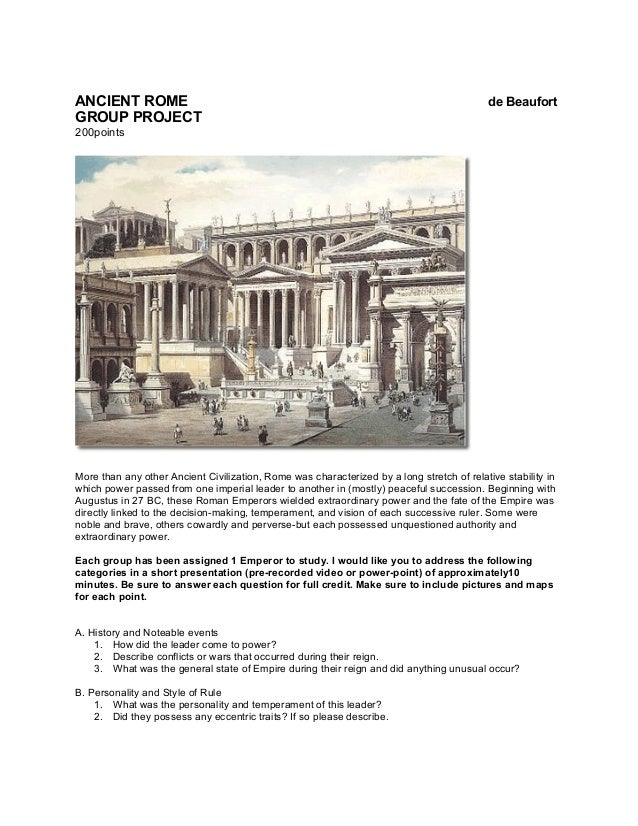Ancient Rome group project