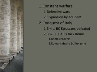 Rome History from MindMap to Powerpoint | PPT