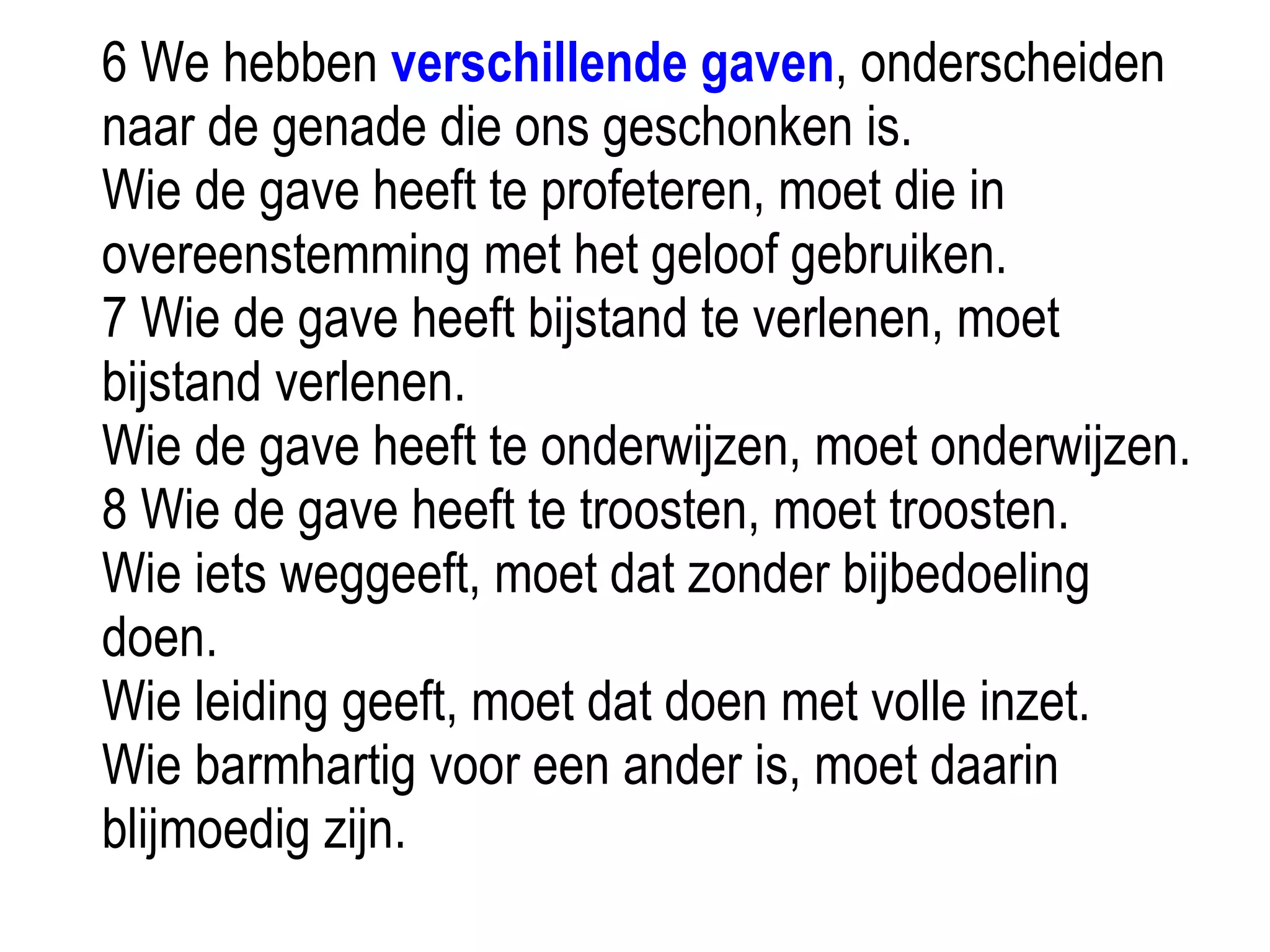 Romeinen 12 | PPT | Christianity | Religion & Spirituality