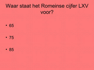 Romeinse Cijfers | PPS