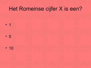 Romeinse Cijfers | PPS