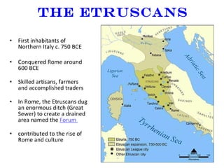Rome intro, geography, etruscans | PPT