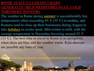 Rome Italy Presentation #1 | PPTX
