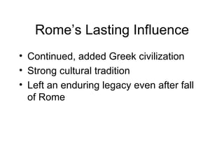 Rome Legacy | PPT