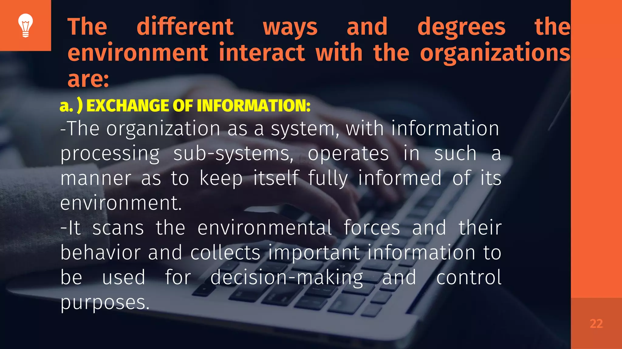 ORGANIZATIONAL ENVIRONMENT | PPTX