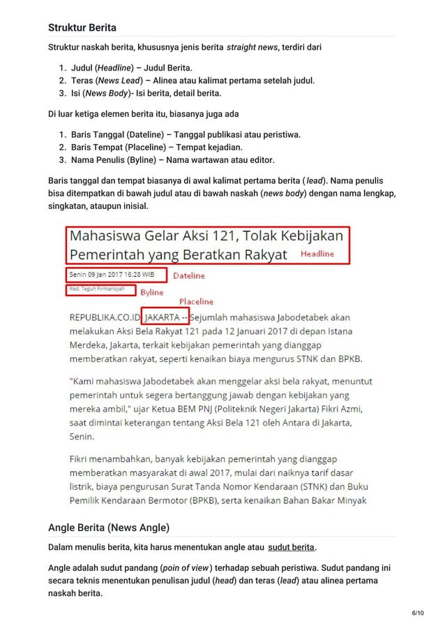 Cara Menulis Berita – Teknik & Tips Lengkap untuk Pemula | PDF