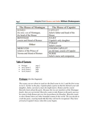 Romeo&juliet fragment for students | PDF