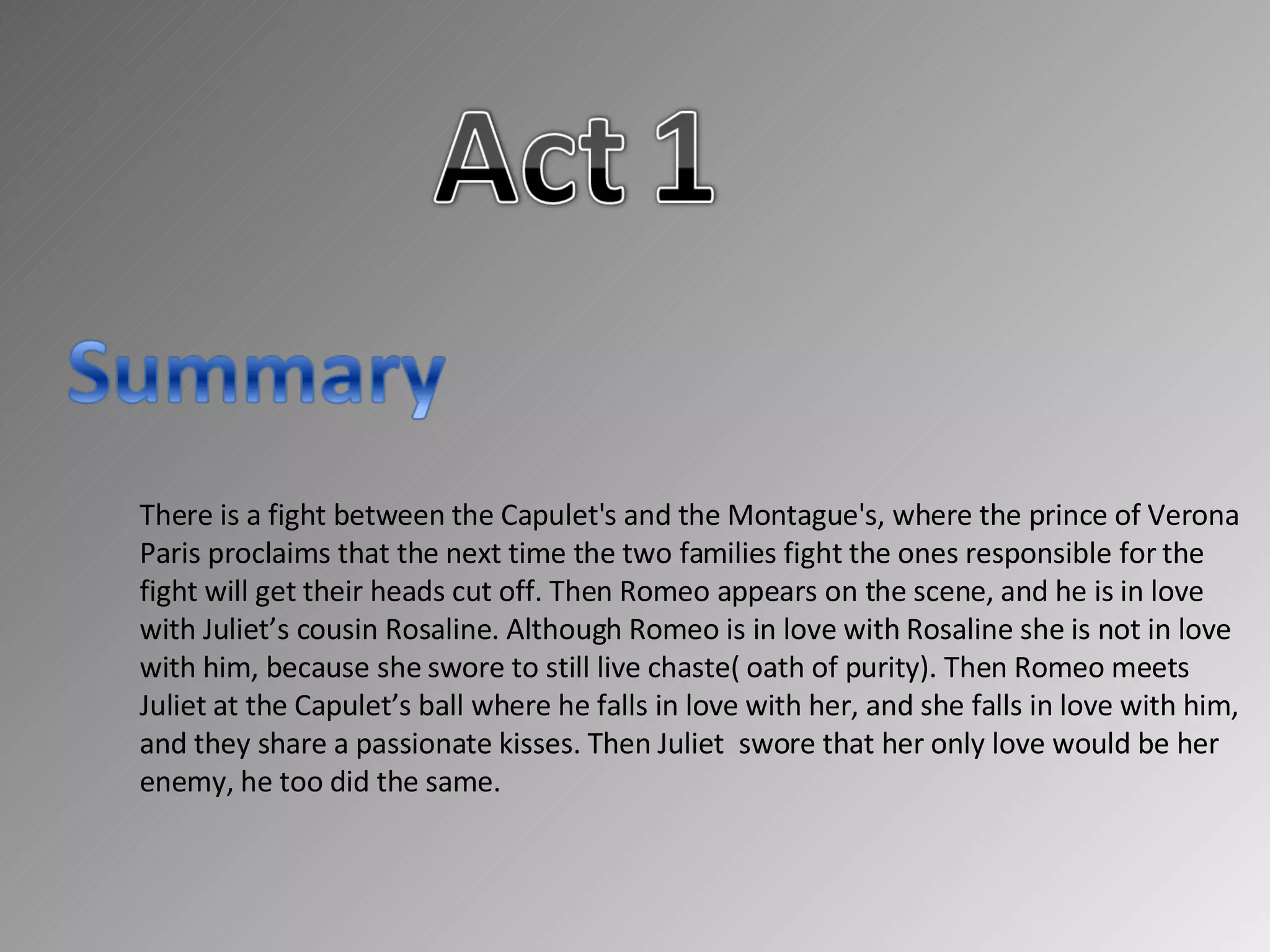 Romeo And Juliet | PPT