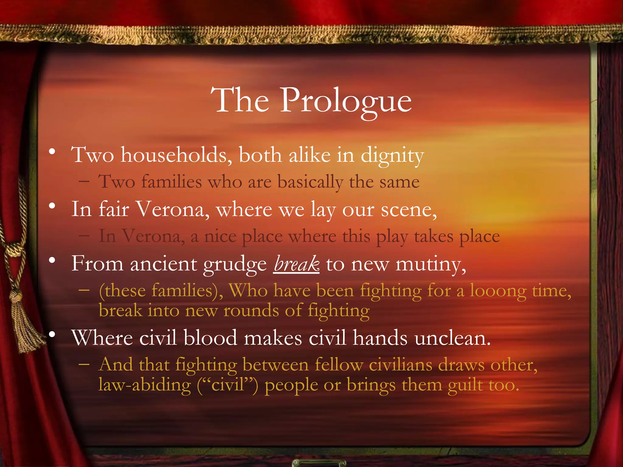 Romeo and Juliet: A closer look | PPT