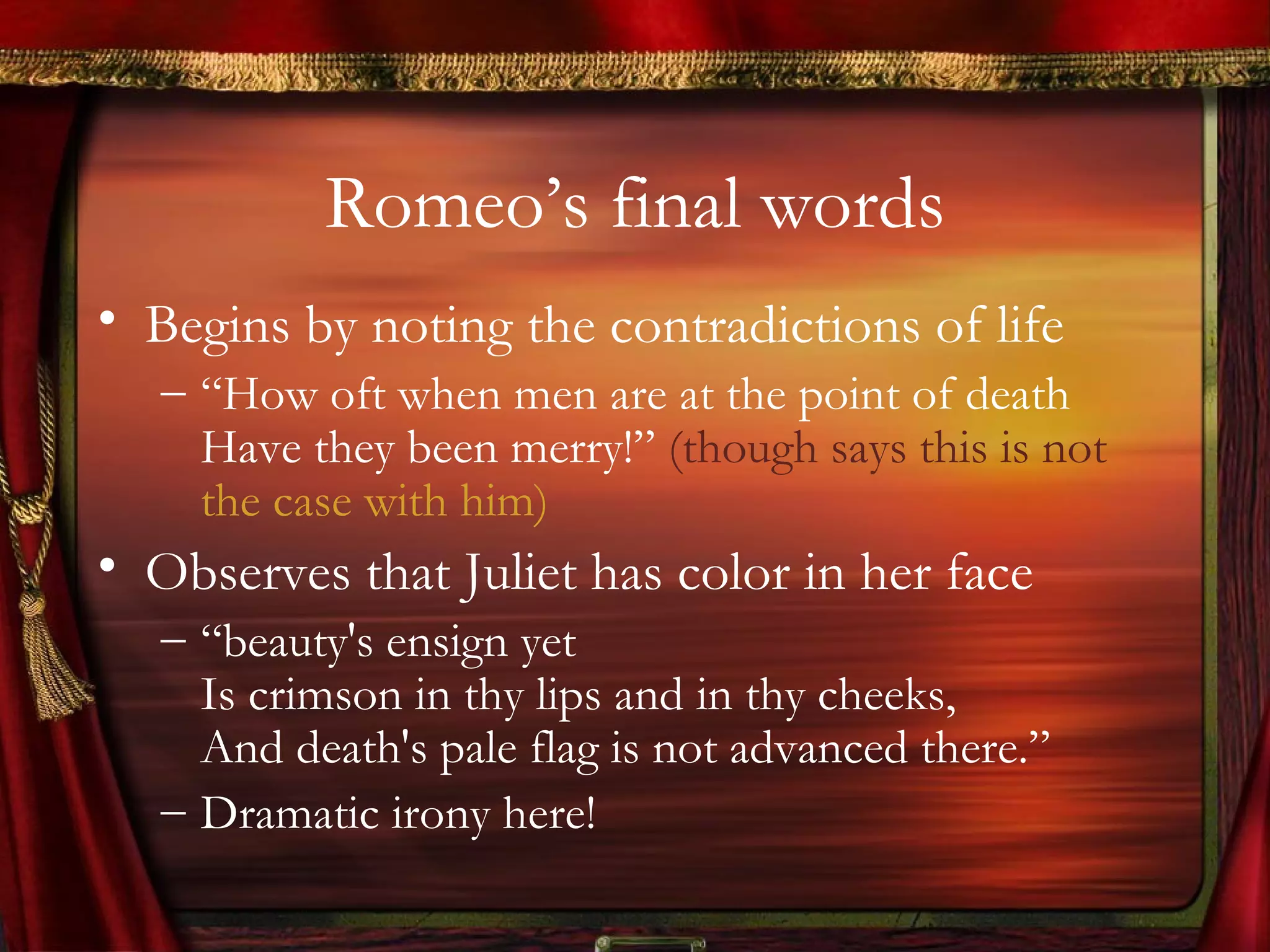 Romeo and Juliet: A closer look | PPT