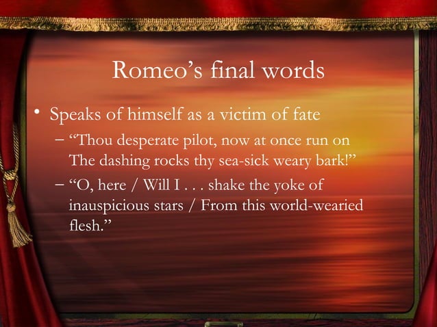 Romeo and Juliet: A closer look | PPT
