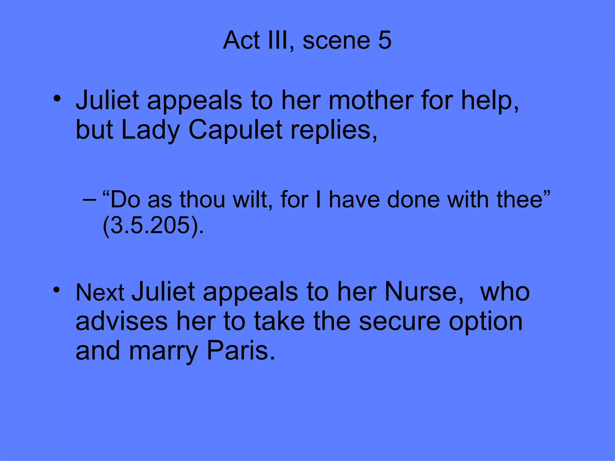 Romeo and Juliet, Act III | PPT