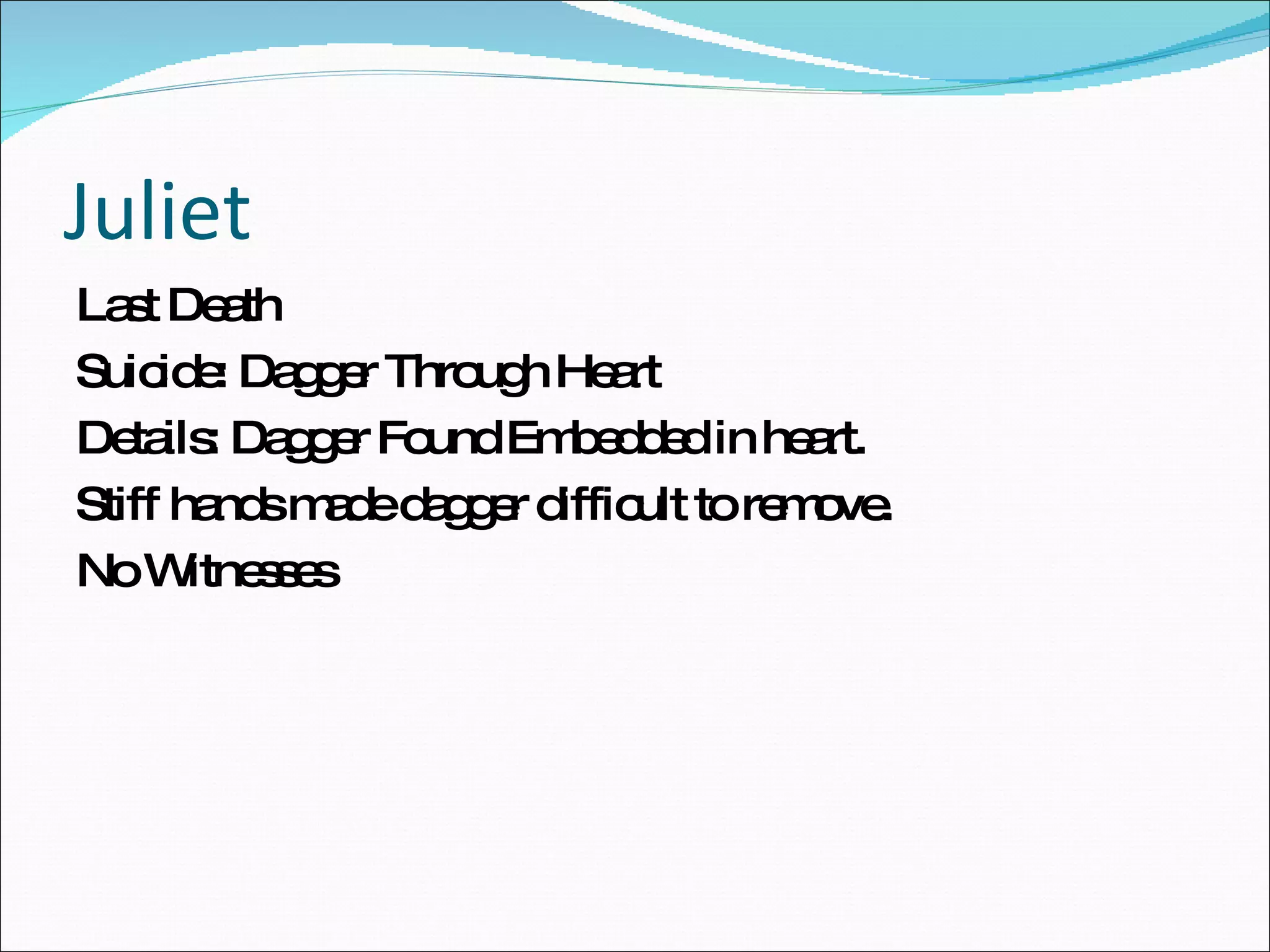 Romeo And Juliet Medical Journal | PPT