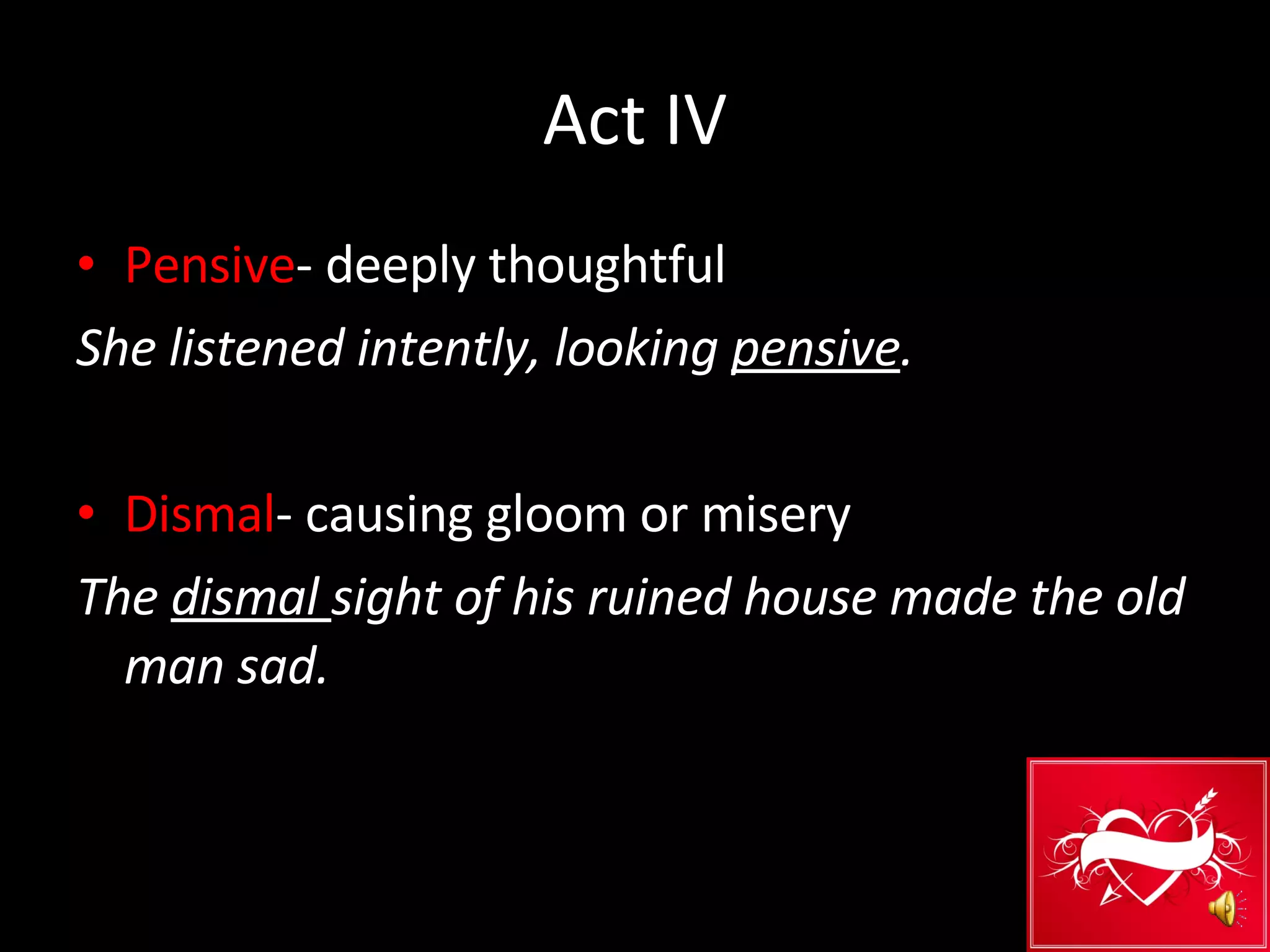 Romeo And Juliet Vocabulary | PPT