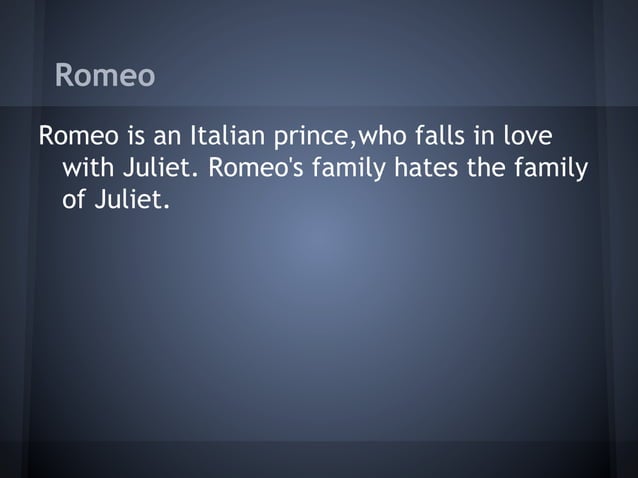 Romeo and juliet | PPT