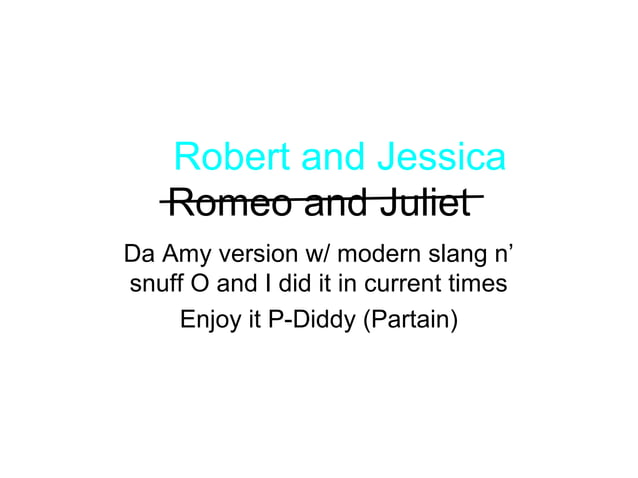 Romeo and juliet | PPT