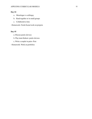 Romeo and Juliet Lesson Plan | PDF