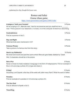 Romeo and Juliet Lesson Plan | PDF