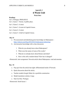Romeo and Juliet Lesson Plan | PDF