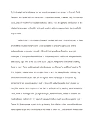Romeo and juliet sample paper - essay | PDF