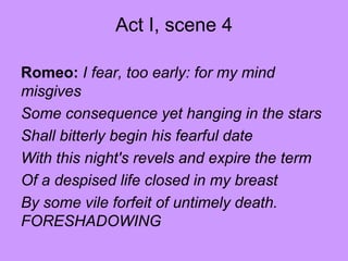 Foreshadowing In Romeo And Juliet