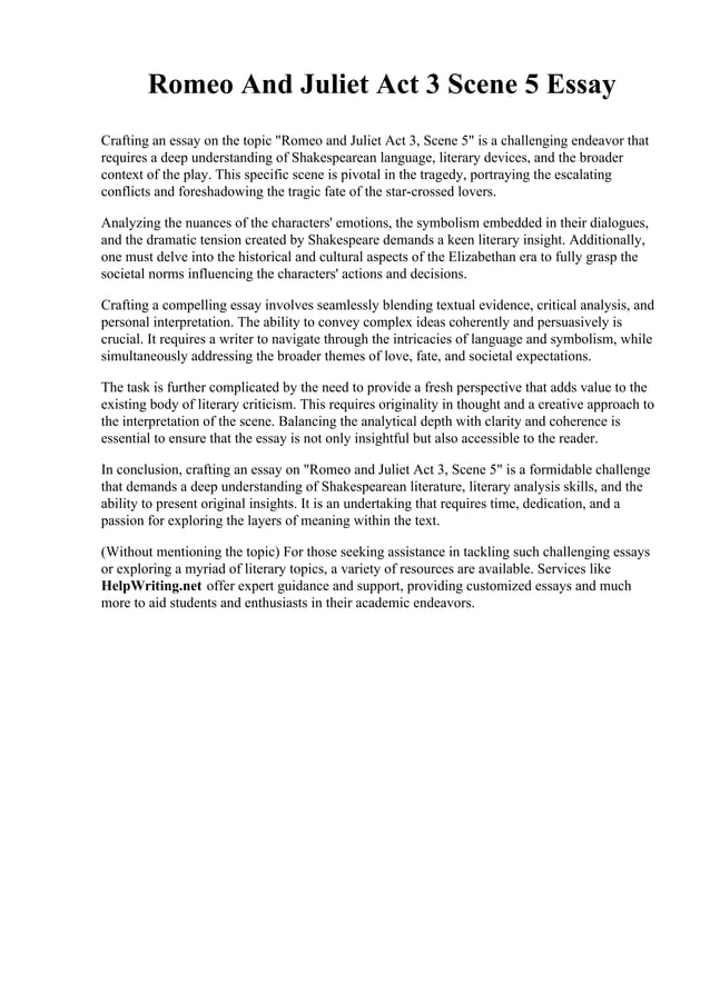 Romeo And Juliet Act 3 Scene 5 Essay.pdf