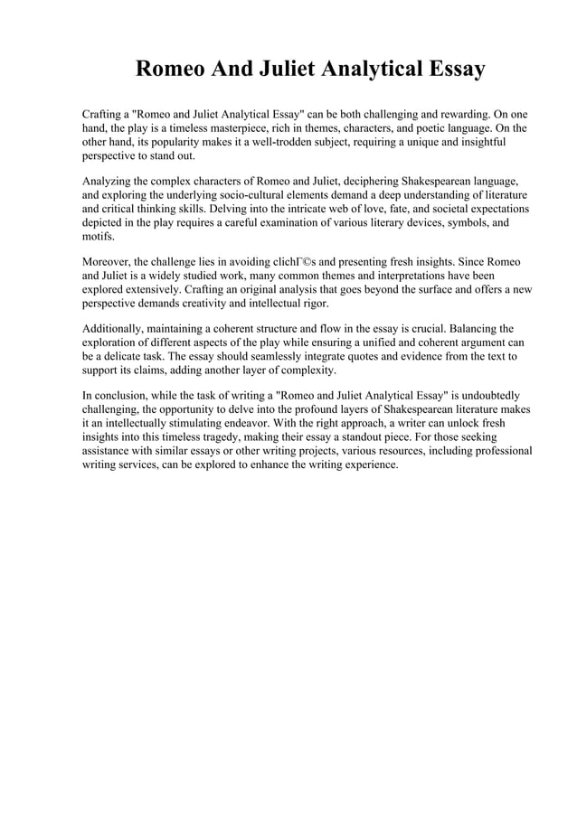 Romeo And Juliet Analytical Essay.pdf