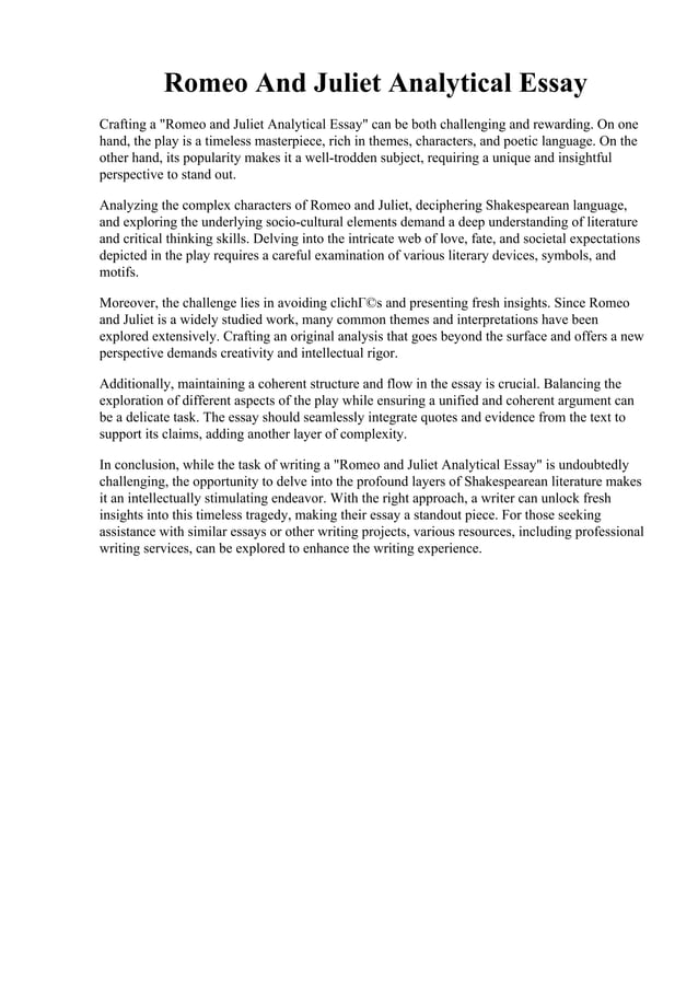 Romeo And Juliet Analytical Essay.pdf
