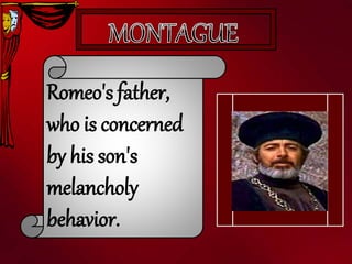 Romeo and juliet (characters) | PPTX
