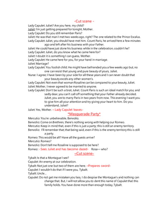Romeo and juliet death **Incomplete** | DOCX