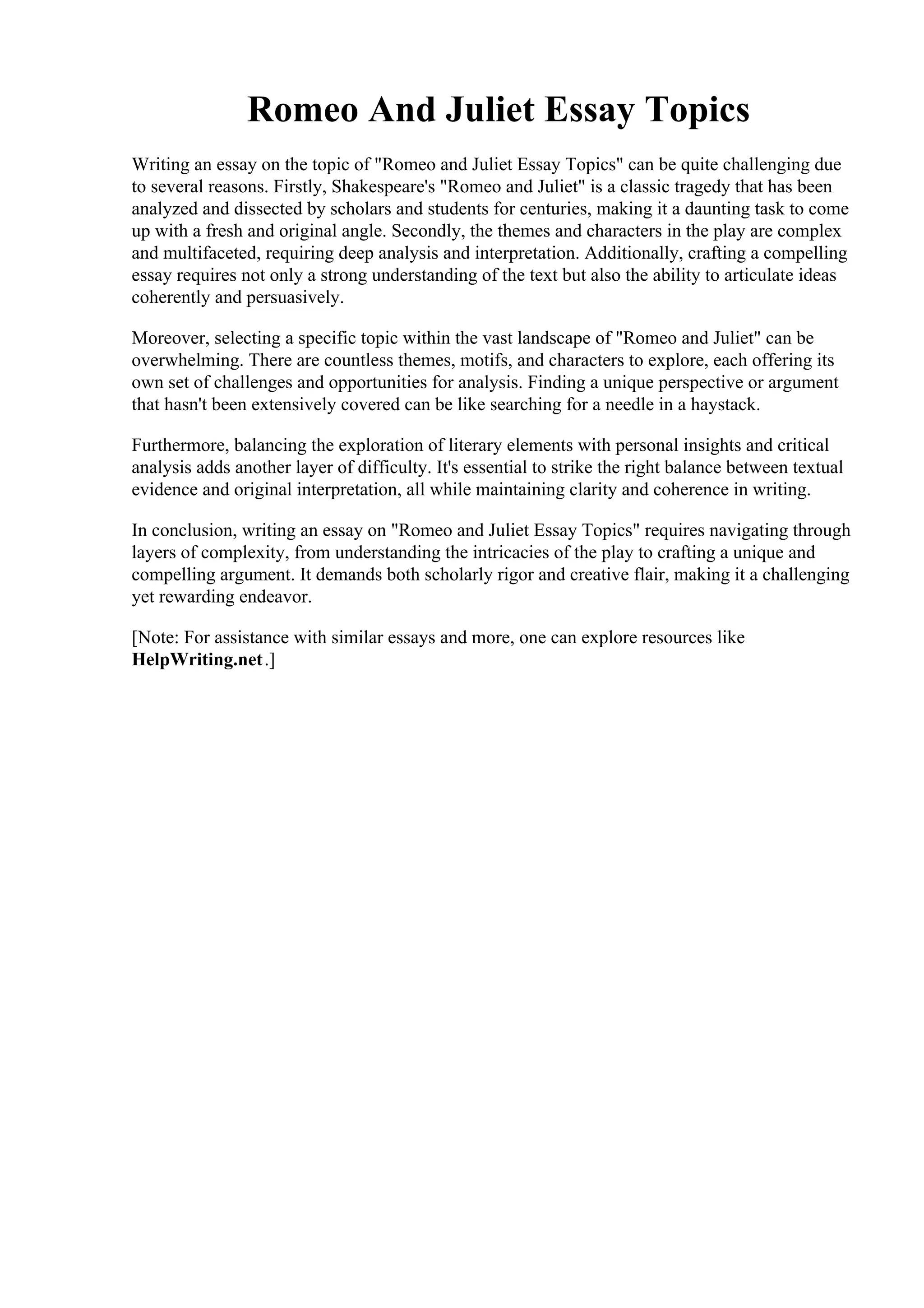 Romeo And Juliet Essay Topics.pdf