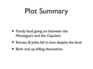 Romeo and juliet example | PPT