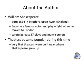 Romeo and Juliet Introduction | PPTX | Theater | Fine Art