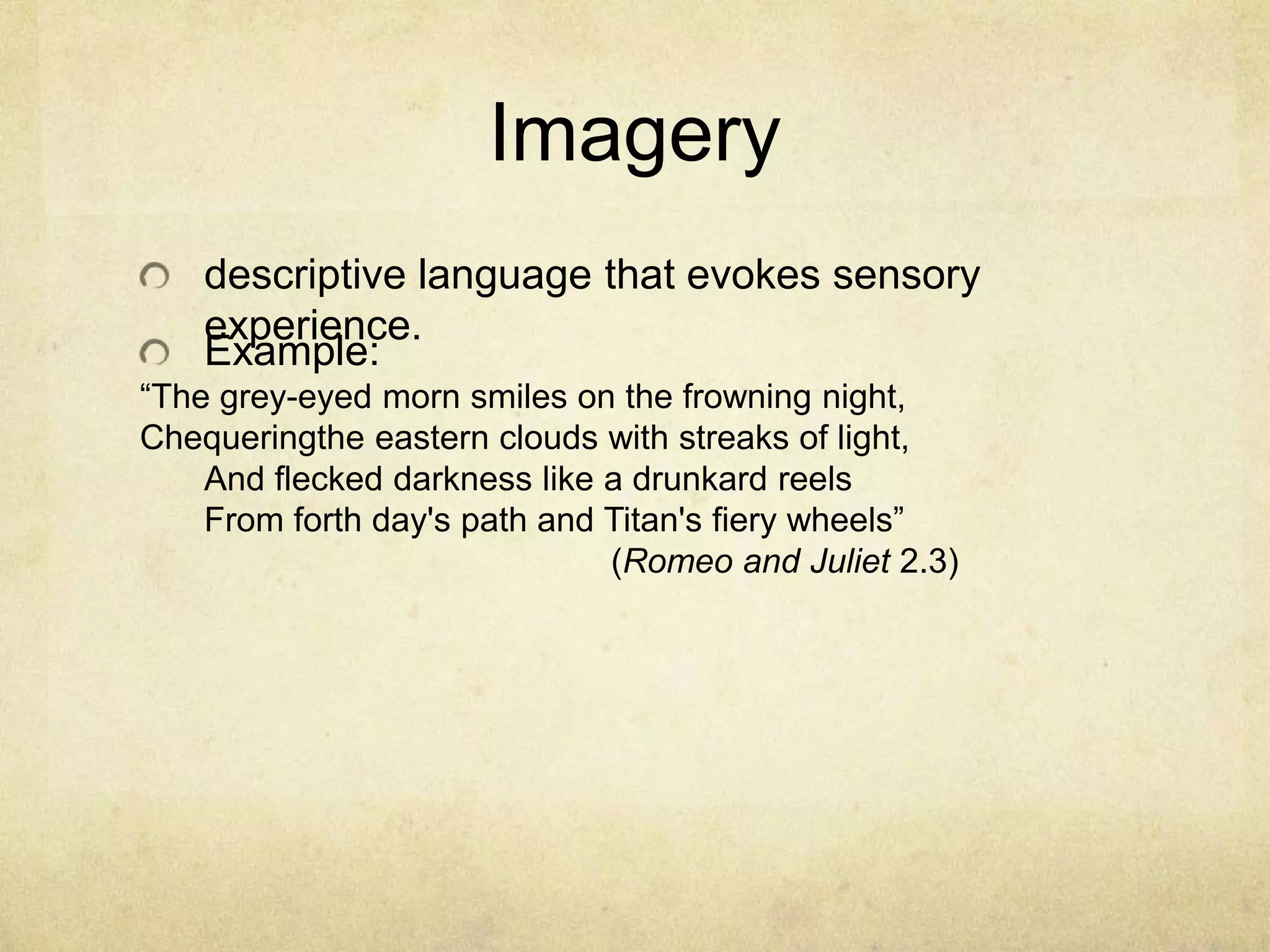 Romeo and Juliet Lit Terms and Examples | PPTX