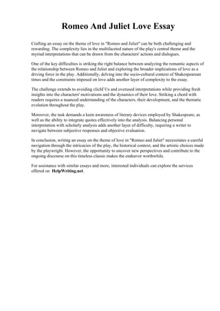 Romeo And Juliet Love Essay.pdf