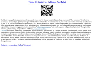 Romeo And Juliet Outline | PDF