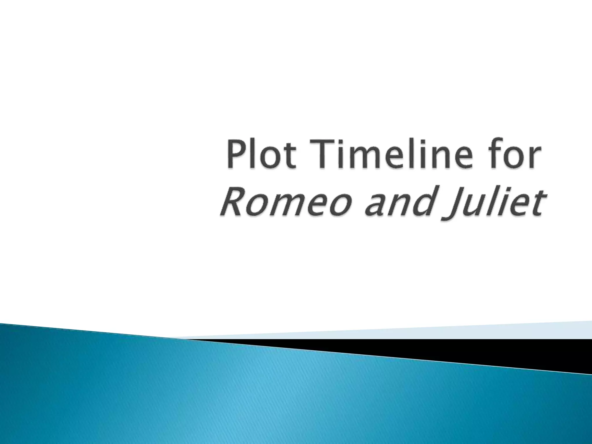 Romeo and juliet plot timeline | PPTX