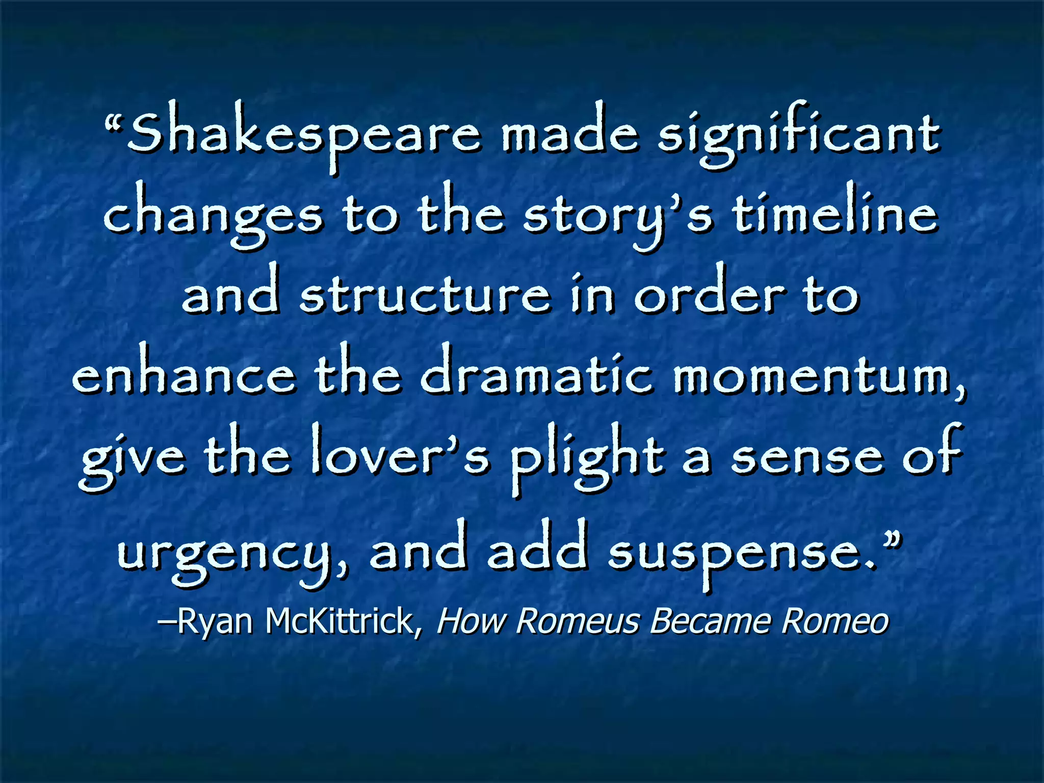 Romeo And Juliet Presentation | PPT