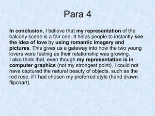 Romeo and juliet reflection statement | PPT